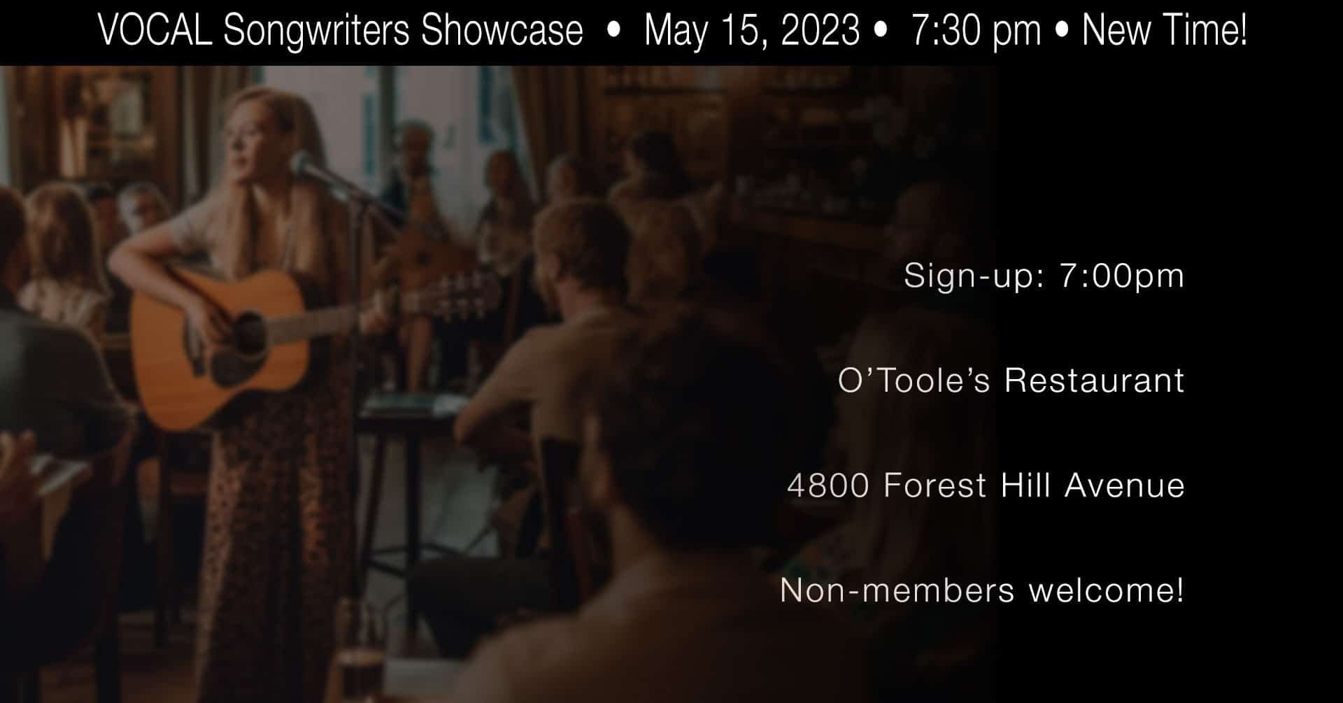 May 2023 VOCAL Songwriters Showcase - VOCAL - Virginia Organization of ...